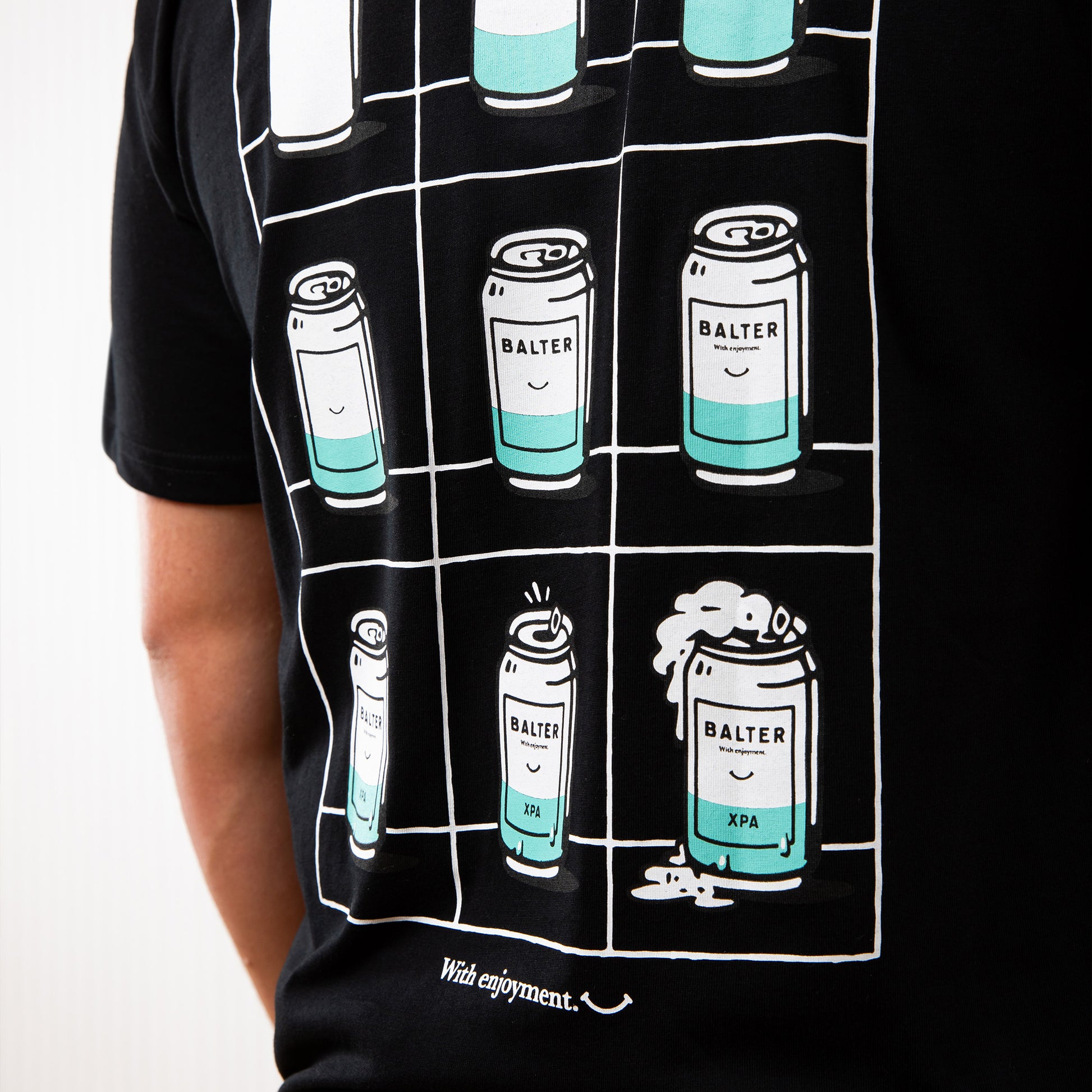 Deconstructed Can Tee - Black - Balter Brewing Company